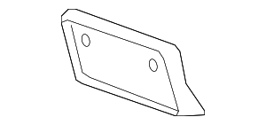 15851090 - Light Charcoal Non-Metallic Front License Plate Bracket 2007 ...