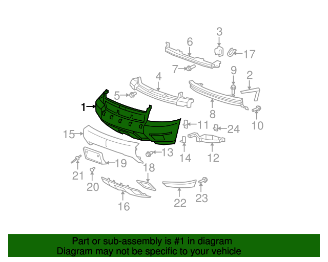 25830185 - Front Bumper Cover 2007-2014 Chevrolet | Chevrolet Parts Direct