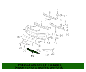 2007-2014 Chevrolet Front Bumper Skid Plate 15946158 GM | GMPartsDirect.com