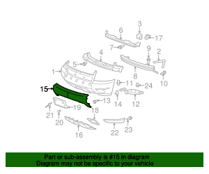 2007-2014 Chevrolet Silver Ultra Metallic Front Lower Bumper Cover ...