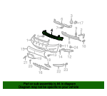 15849469 - Front Bumper Fascia Center Support 2007-2014 Chevrolet ...