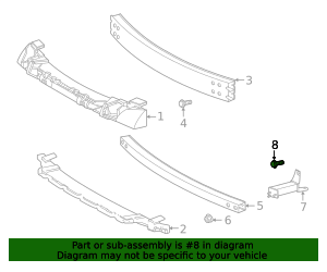 90119-A0452 - 2007-2024 Toyota - Bumper Impact Bar Bolt | Nucar Toyota ...