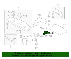 SU003-07166 - Spacer Trk Sd Left-hand - OEM Genuine Toyota Parts