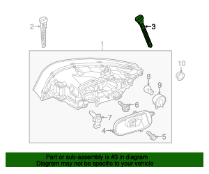 31294522 - Headlamp Assembly Anchor - 2011-2018 Volvo | Volvo OEM Parts ...