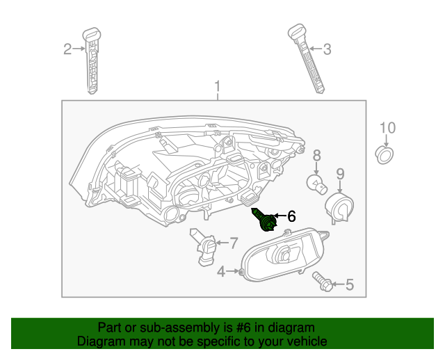 2005-2022 Volvo High Beam Bulb 989750 | OEM Parts Online