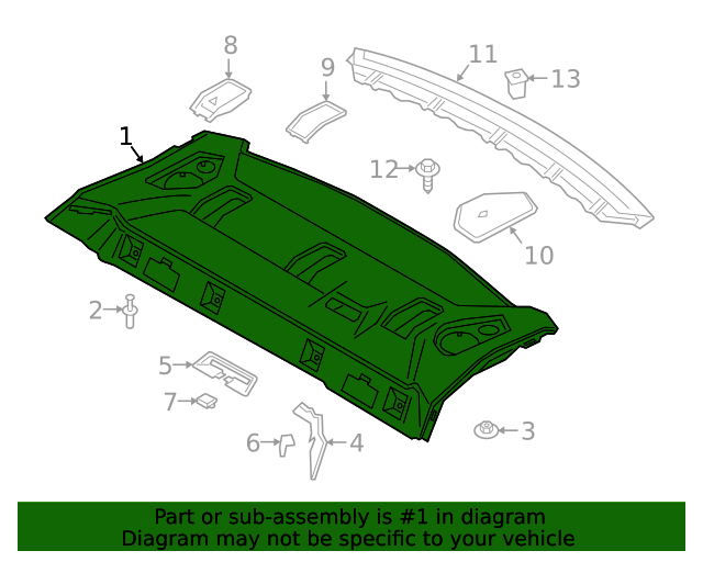 Genuine BMW 51-46-7-482-697 | Package Tray | FREE Shipping on Most ...
