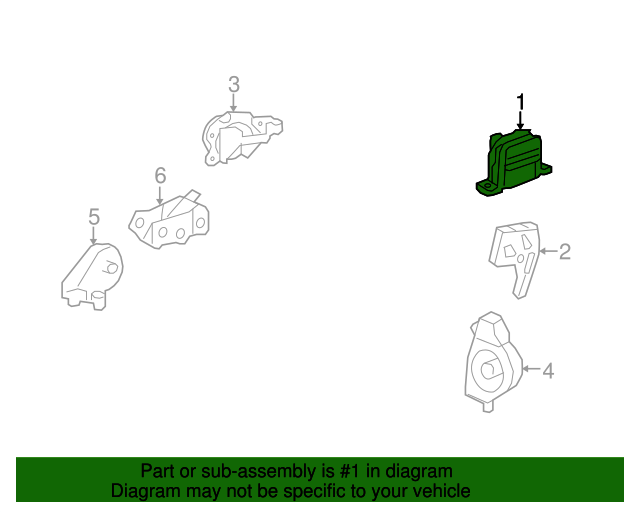 2008-2010 Saturn Vue Motor Mount 20831435 | TascaParts.com