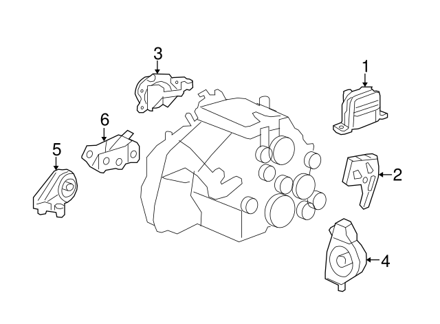 2008-2010 Saturn Vue Motor Mount 20831435 | TascaParts.com