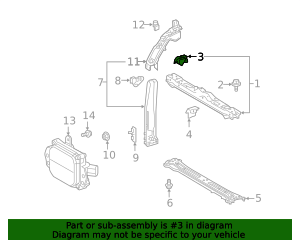 52137-0R030 - Upper Tie Bar Bracket - 2019-2023 Toyota | OEM Genuine ...