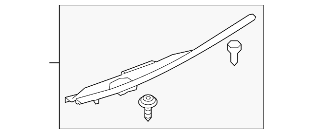 65821-4GA0A (658214ga0a) - 2014-2020 Infiniti Q50 Fender Ledge Cover ...