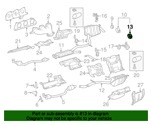 2005-2020 Mercedes-Benz Exhaust Clamp 000-490-13-41 | MB OEM Parts