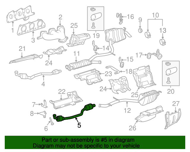 207-490-19-19-80 - Front Pipe 2012-2014 Mercedes-Benz | Mercedes-Benz ...