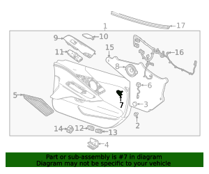 84860754 - Jet Black Front Driver Side Door Active Noise Cancellation ...