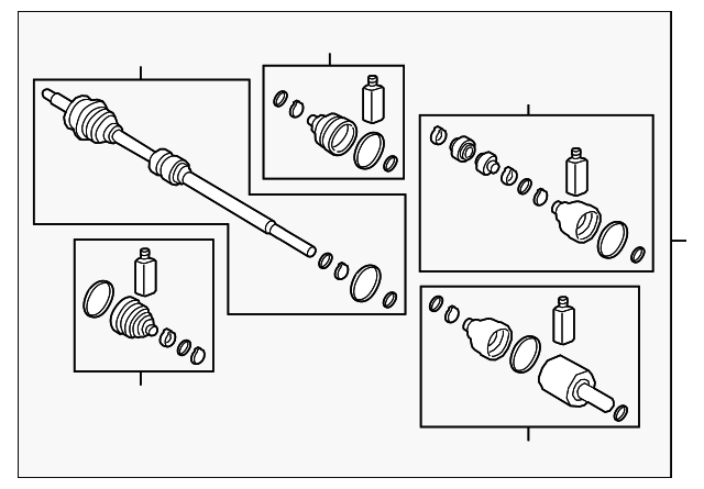 49500-M7450 - Axle Assembly 2022-2024 Kia Forte | Kia.Parts Store