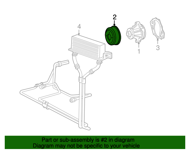 1997-2008 Ford Pulley 5L3Z-8509-AA | QuirkParts