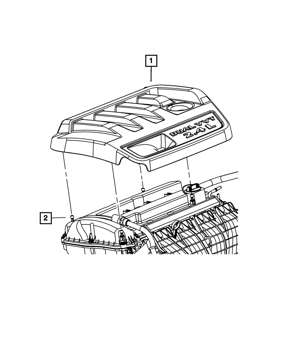 2007-2017 Mopar Engine Cover 4891689AB | Mopar eStore