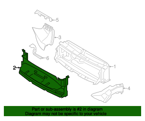 51-74-8-054-591 - Lower Duct 2014-2020 BMW | AutoNationParts.com