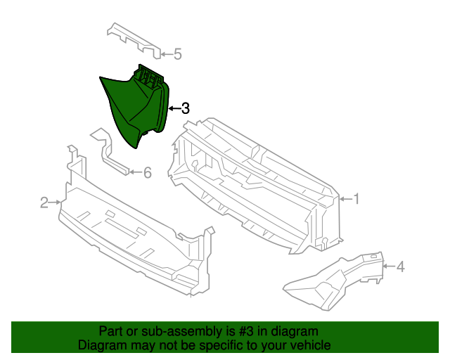 51748054538 - 2014-2020 BMW Air Inlet Duct (51-74-8-054-538) | BMW of ...