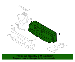 51748054117 - 2015-2020 BMW Upper Duct (51-74-8-054-117) | BMW of South ...