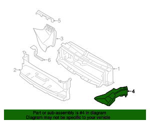 51-74-8-054-530 - Air duct, brake, right 2014-2020 BMW | AutoNation Parts