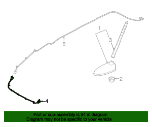 96220-H9000 - Antenna Cable 2018-2020 Kia Rio | Kia.Parts Store