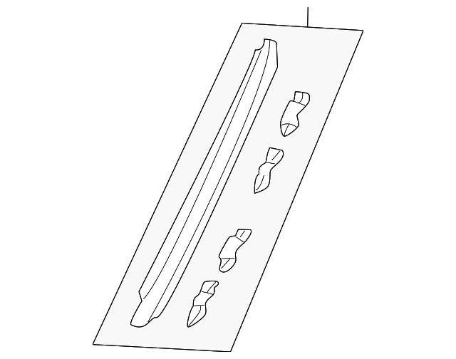 73152-S5A-003 - Garnish Assembly, R Front Windshield Side - 2001-2005 ...