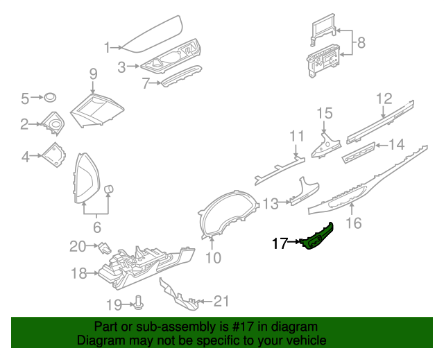 2017-2019 Audi Q7 Finish Molding 4M1-853-189-R-RQ8 | Audi OEM Parts