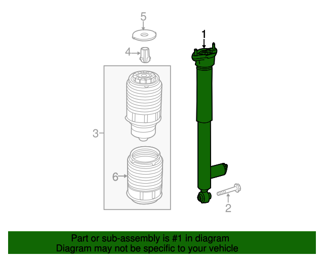 2123201530 - Shock Absorber 2010-2016 Mercedes-Benz | AutoNationParts.com