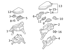 82620-33130 - Fuse Holder - 2018-2024 Toyota | OEM Genuine Toyota Parts