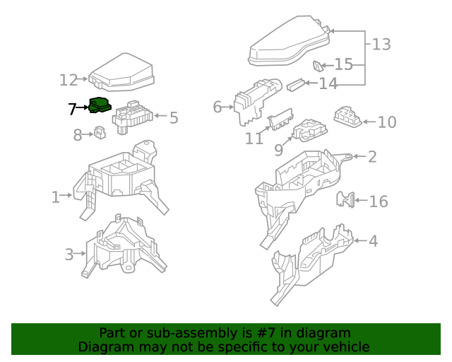 2013-2024 Toyota Relay Box 82660-33050 | Toyota Parts Center