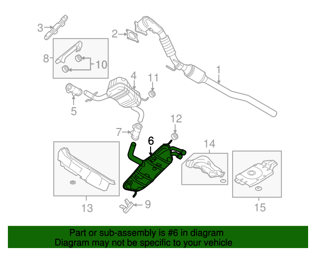 8P0-253-609-G - Resonator 2009-2013 Audi | Audi OEM Parts