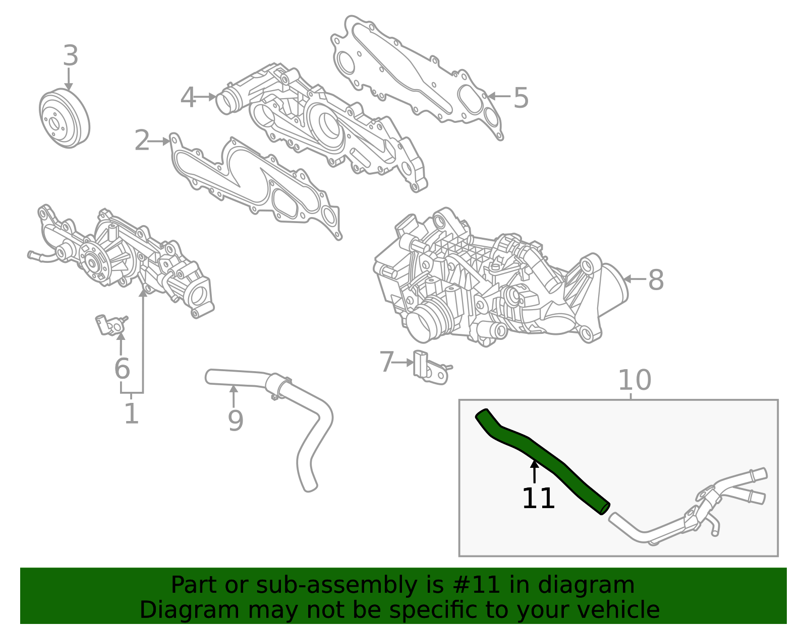 97312-T6100 - High-Quality HVAC Heater Hose for 2021-2025 Genesis GV80 ...