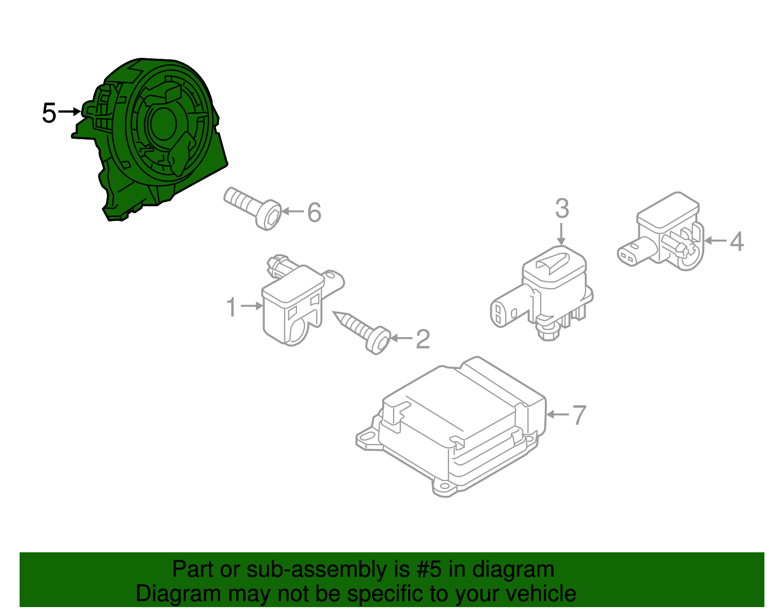 2015-2017 Volkswagen Touareg Clock Spring 4H0-953-568-M | OEM VW Parts Haus