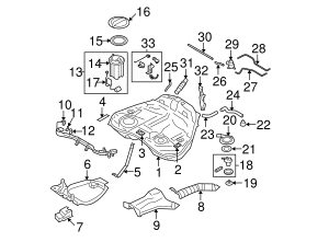 1990-2024 Subaru Fuel Filter 42072AA121 | Subaru Parts Exchange