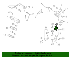 2009-2018 Volkswagen Upper Hinge 5N0-831-401 | VW Direct Auto Parts