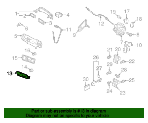 2012-2017 Volkswagen Handle, Inside 5N0-839-113-AB-UAQ | QuirkParts