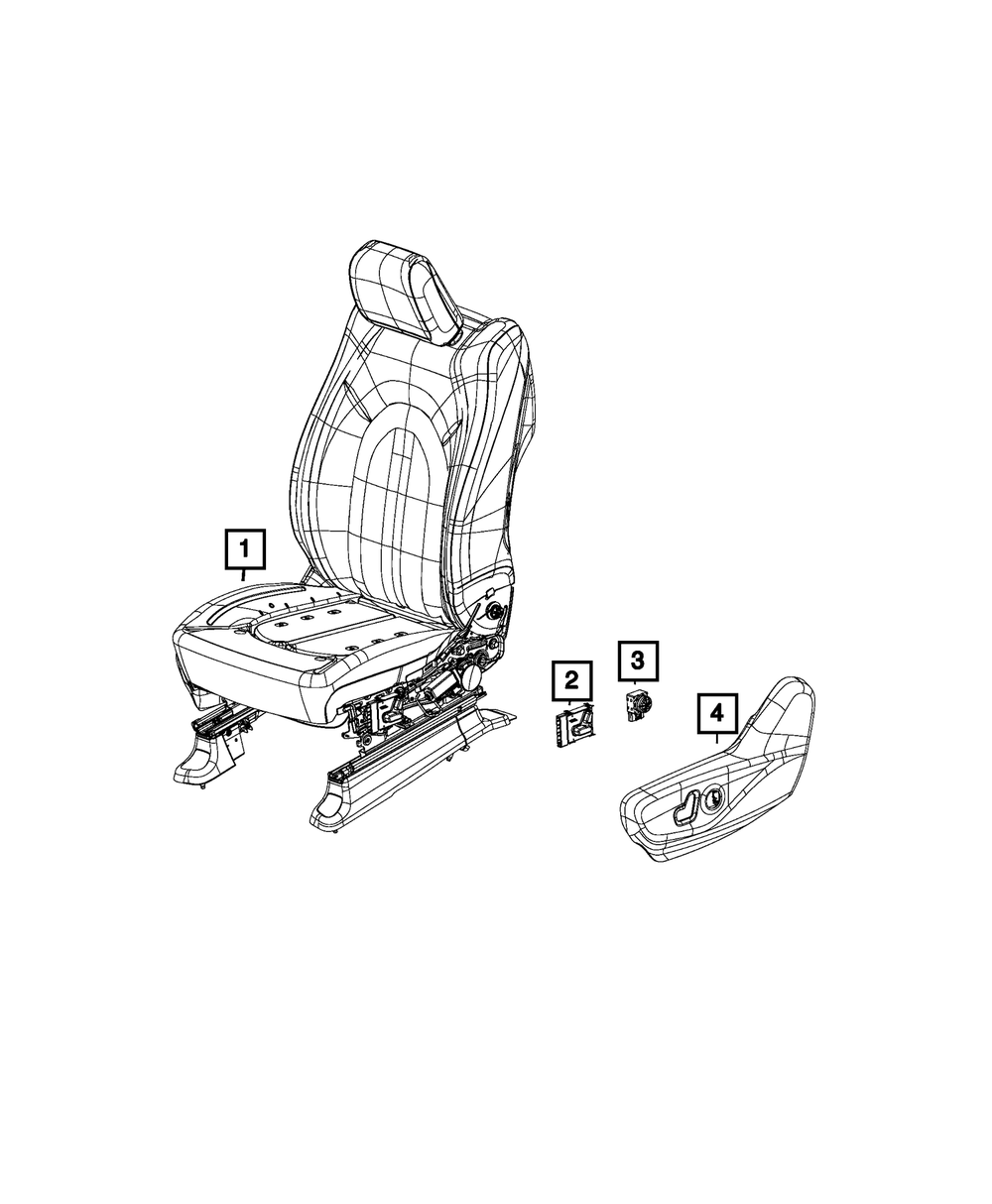 2016-2025 Mopar Power Seat Switch 68233980AC | Mopar eStore