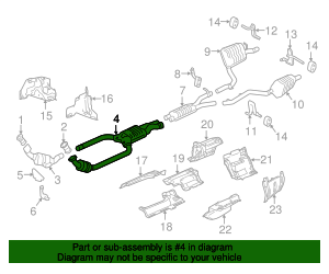 212-490-61-47 - Converter & Pipe 2015-2017 Mercedes-Benz | Mercedes ...
