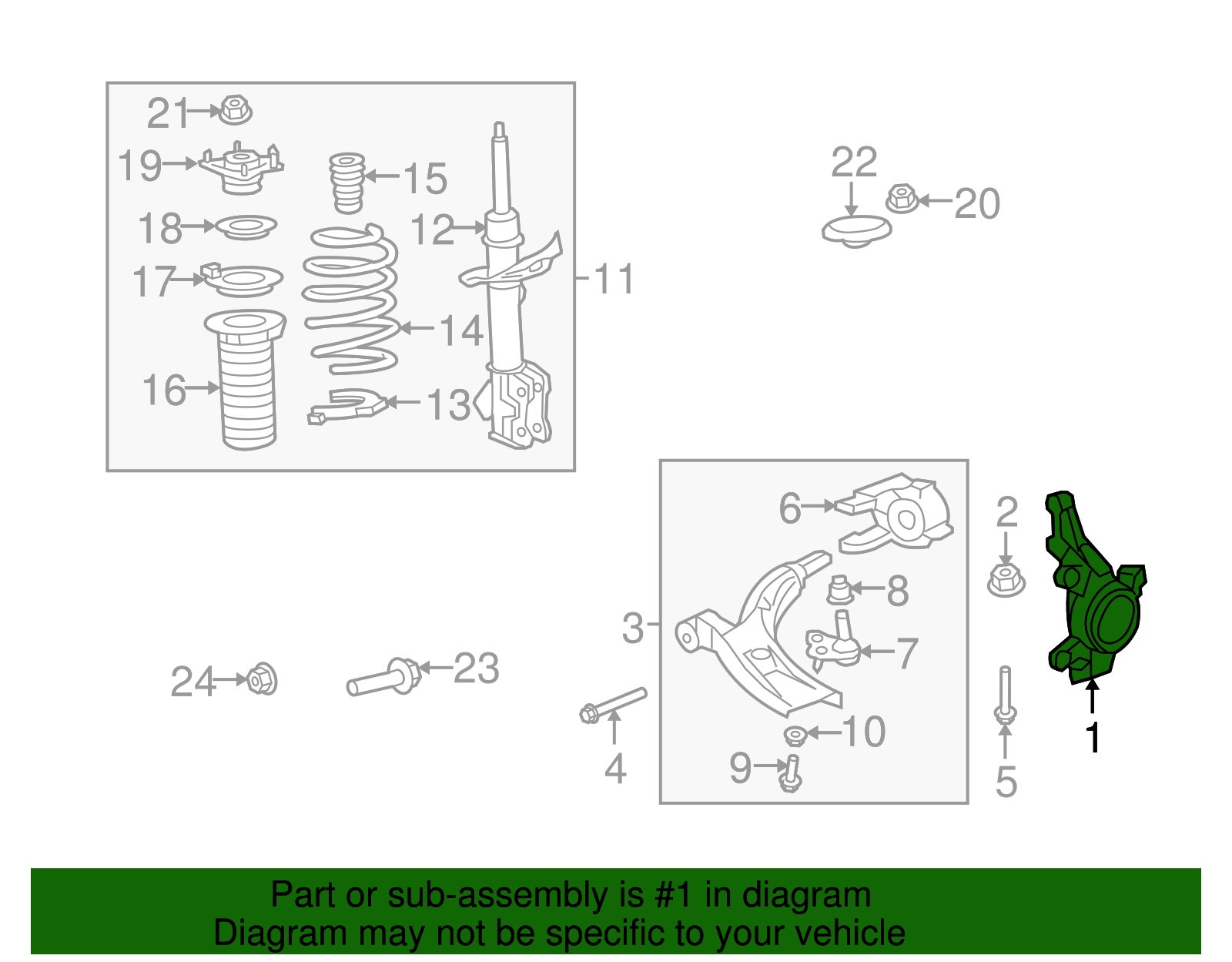 51211-SWA-A00 - Knuckle 2007-2009 Honda CR-V | Honda Parts Online