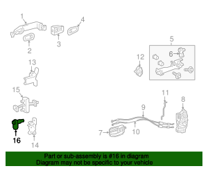 84231-08030 - Door Jamb Switch (Front, Rear) 1998-2024 Toyota ...