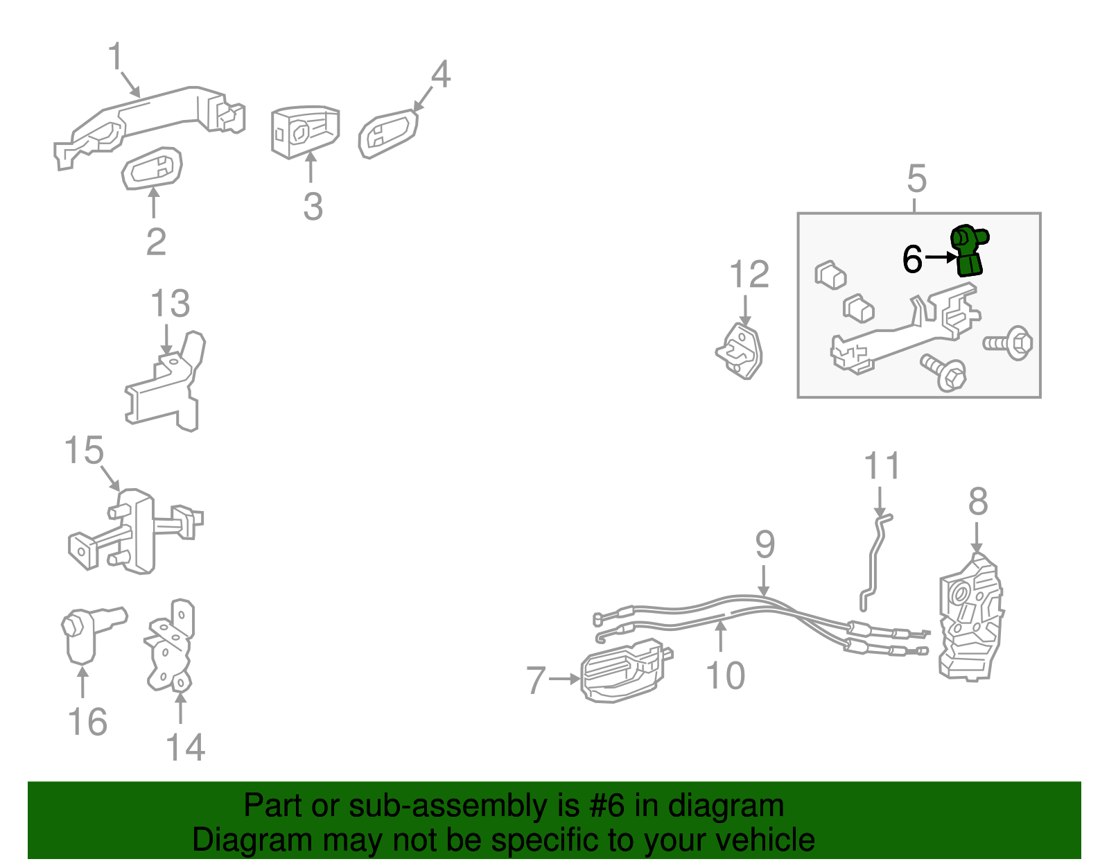 1989-2025 Toyota Handle Base Snap 69293-12030 | Toyota Parts Center
