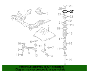 Genuine BMW 31-30-6-772-226 | Strut Support Gasket | FREE Shipping on ...