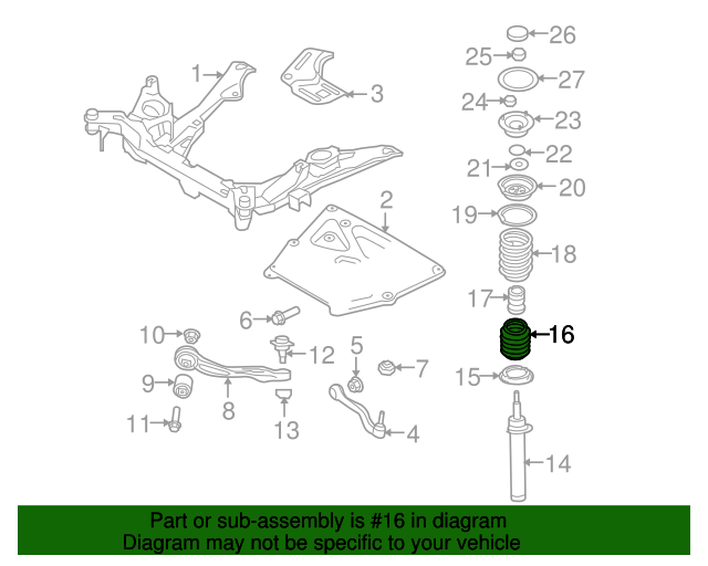 Strut Dust Shield - BMW (31-33-1-094-749) | BMW Direct Parts