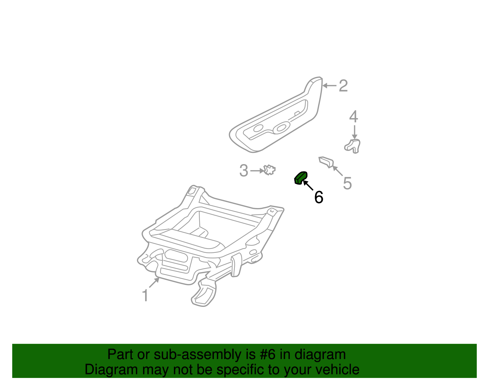 98AZ-14D694-AA - 2000-2010 Ford - Seat Heat Switch | My Ford Parts