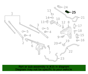 2019-2020 Porsche Cayenne Washer Nozzle 9Y0-955-985-B | OEM Parts Online
