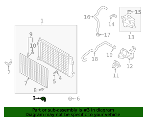 2018-2022 Mitsubishi Outlander PHEV Radiator Assembly Lower Bracket ...