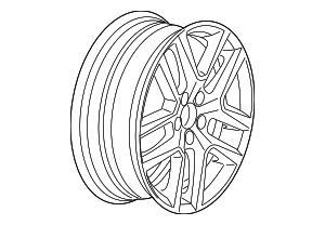 Volvo OEM Aluminum Rim - Tucan 18-Inch Black Part# 31664048 | OEM ...