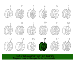 2015-2018 Volvo Aluminum Rim Neso 7.5 X 18in 31439194 | OEM Parts Online