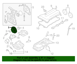 2000-2001 Nissan Sentra Crankshaft Pulley 12303-2J200 | Nissan Parts Plus