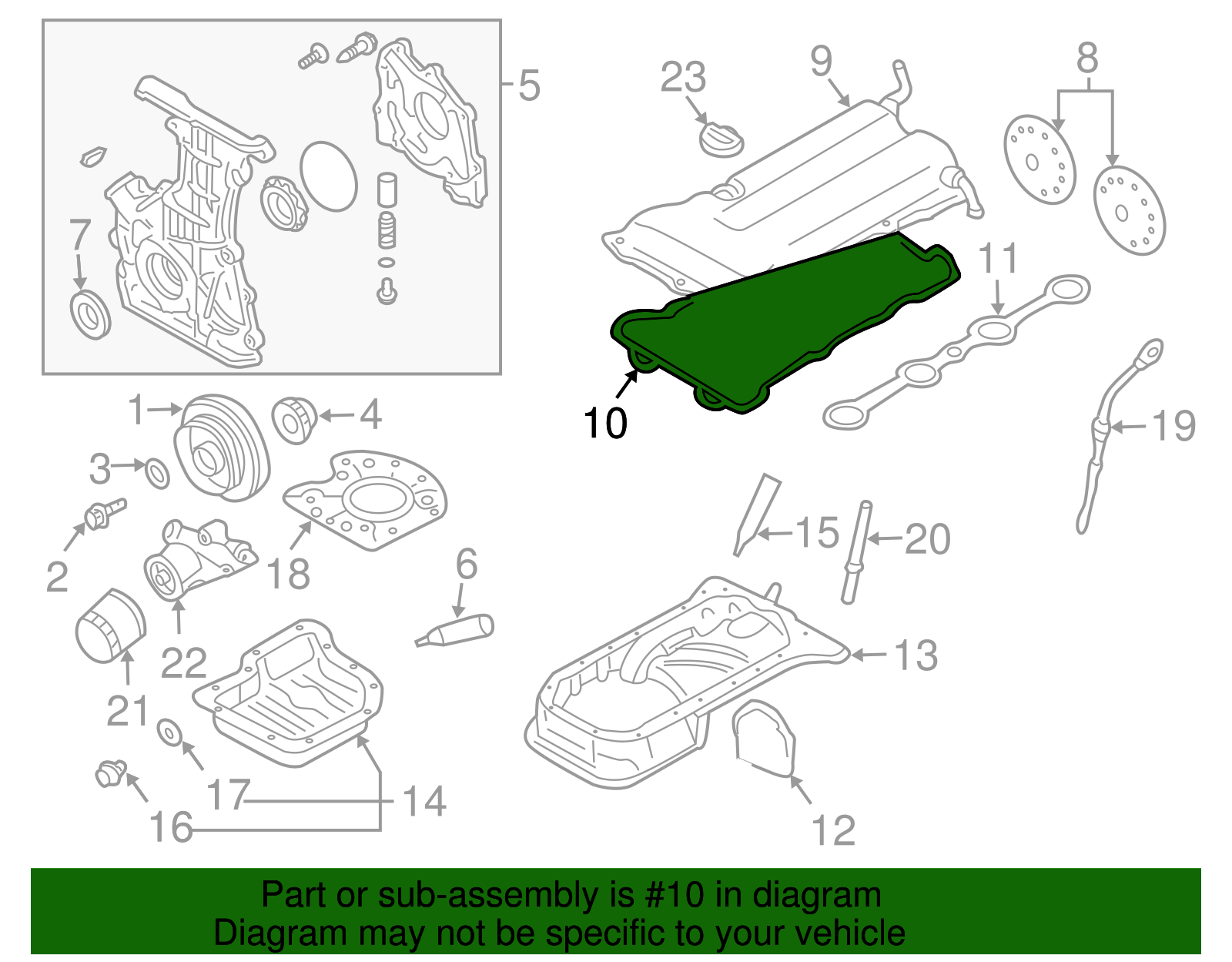 1996-2001 Nissan Valve Cover Gasket 13270-2J201 | Sullivan Brothers Nissan